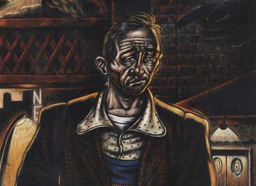 KEN CURRIE R.S.A. (SCOTTISH 1960-) STUDY FOR SCOTTISH STOICS - 1989 ...